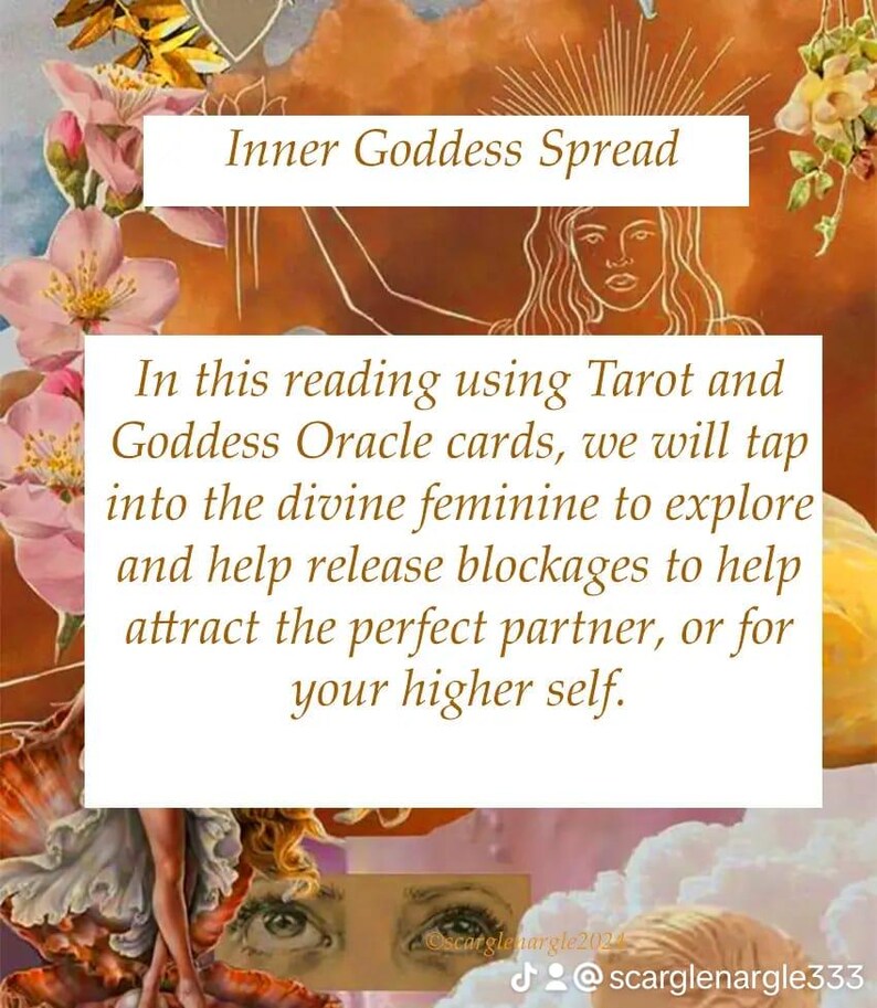 Inner Goddess Spread - Detailed and In-depth Reading - Etsy