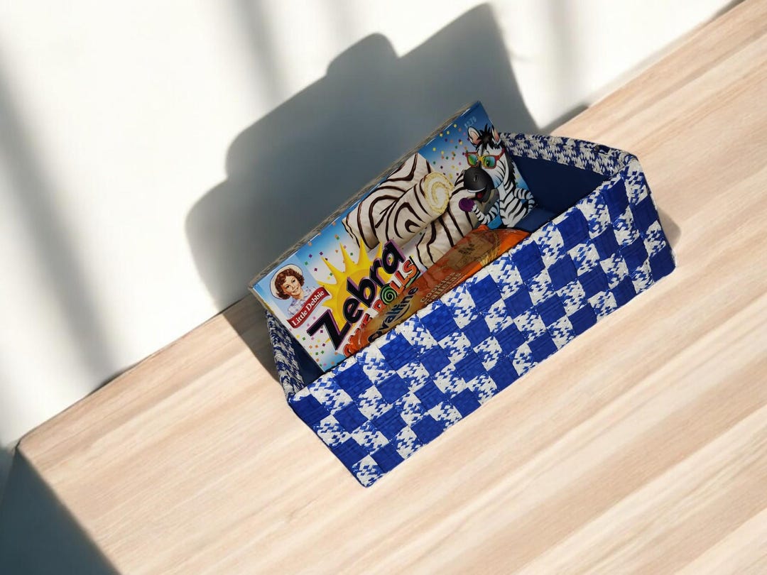 The Blue and White Snack Box - Etsy