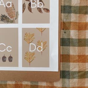 ABC Nature Alphabet Flashcards | Printable Floral Letter Cards for Kids ...