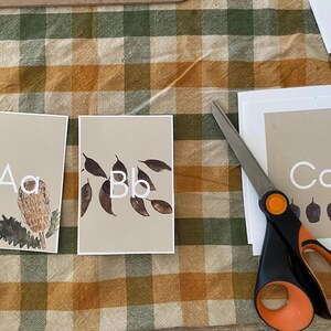 ABC Nature Alphabet Flashcards | Printable Floral Letter Cards for Kids ...