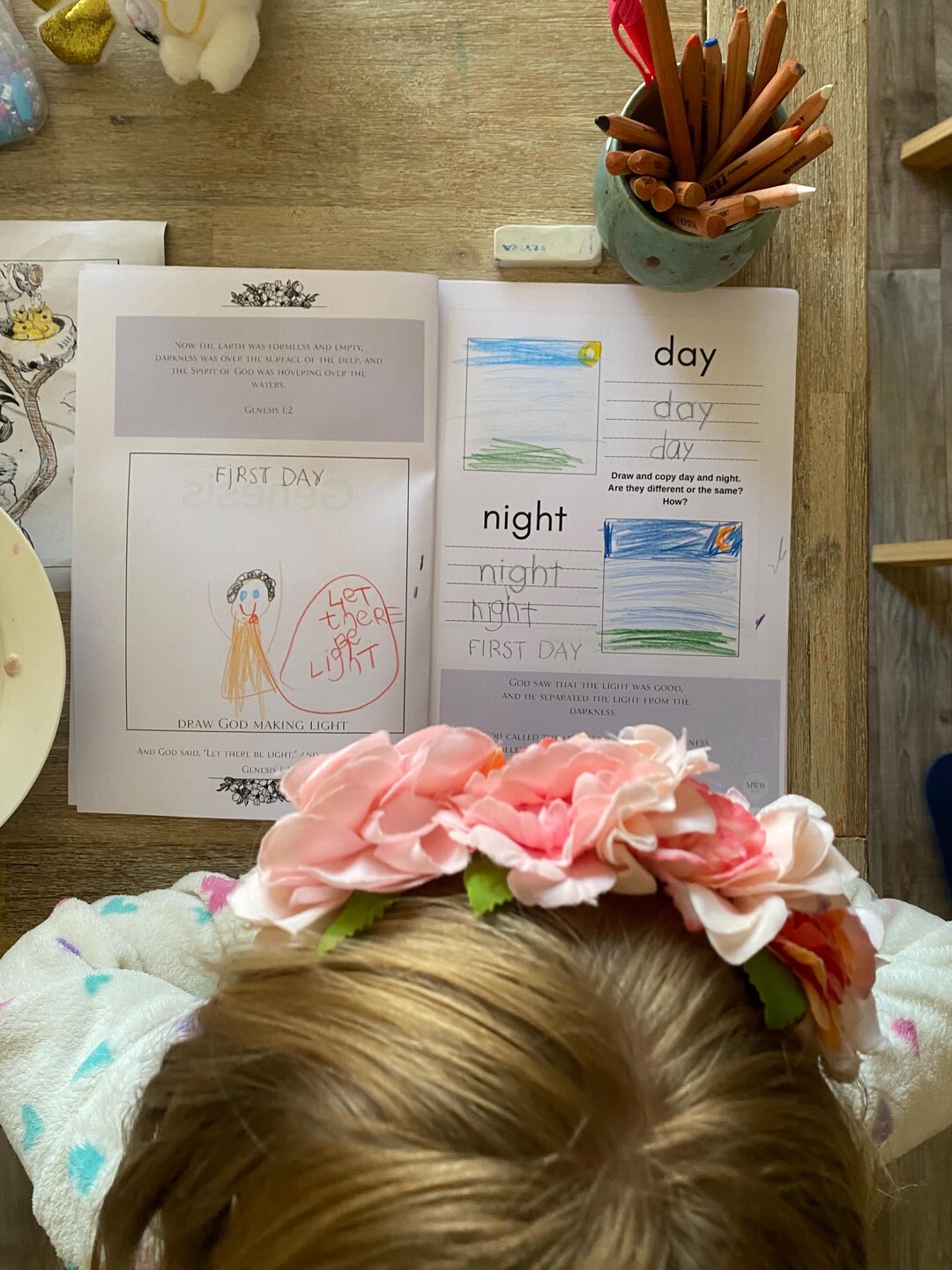 Creation Bible Study for Kids | Printable Christian Workbook | 7 Days ...