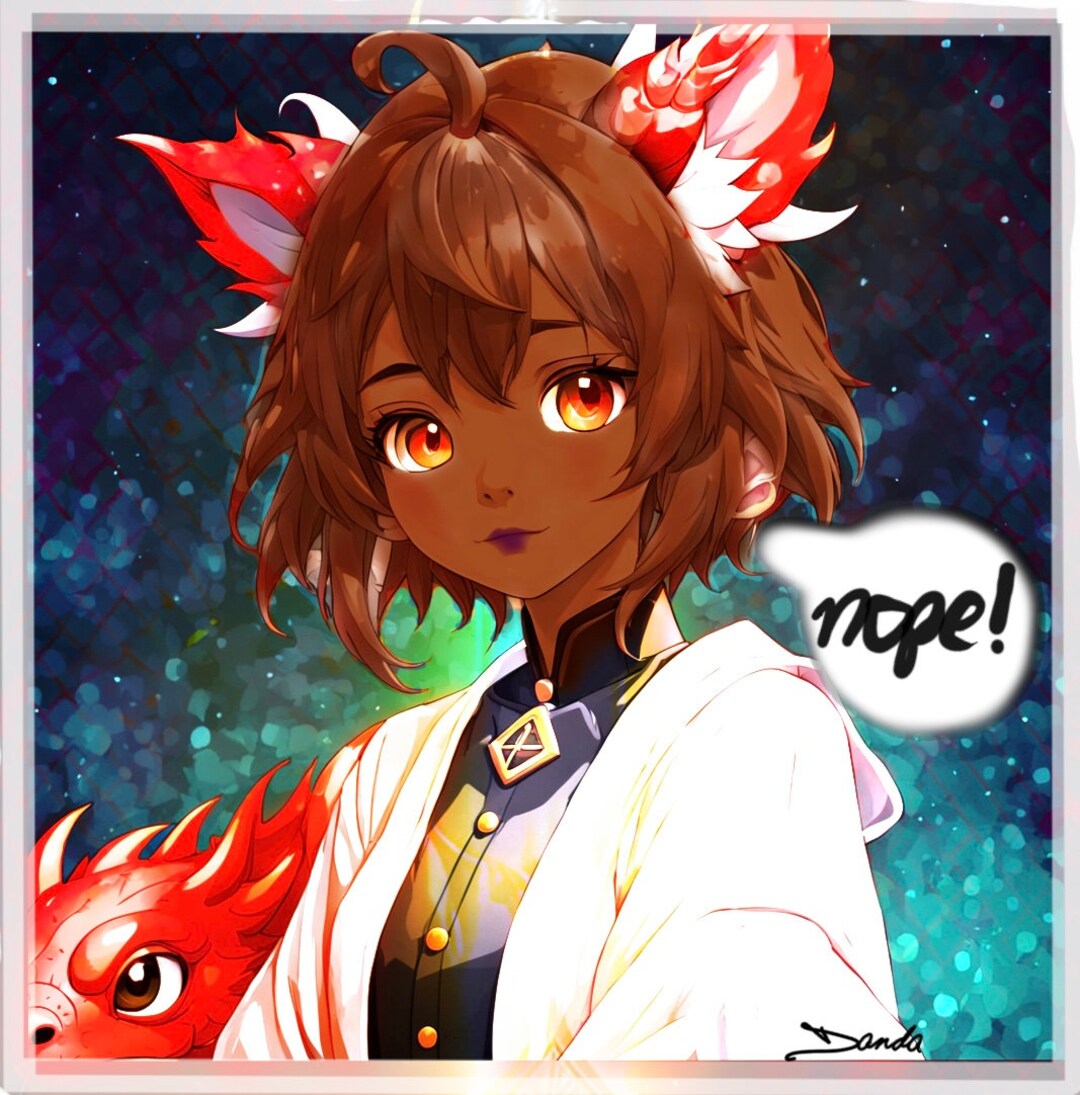 Sticker Sherry Dragon, Collection 1 Nope 2x2 - Etsy