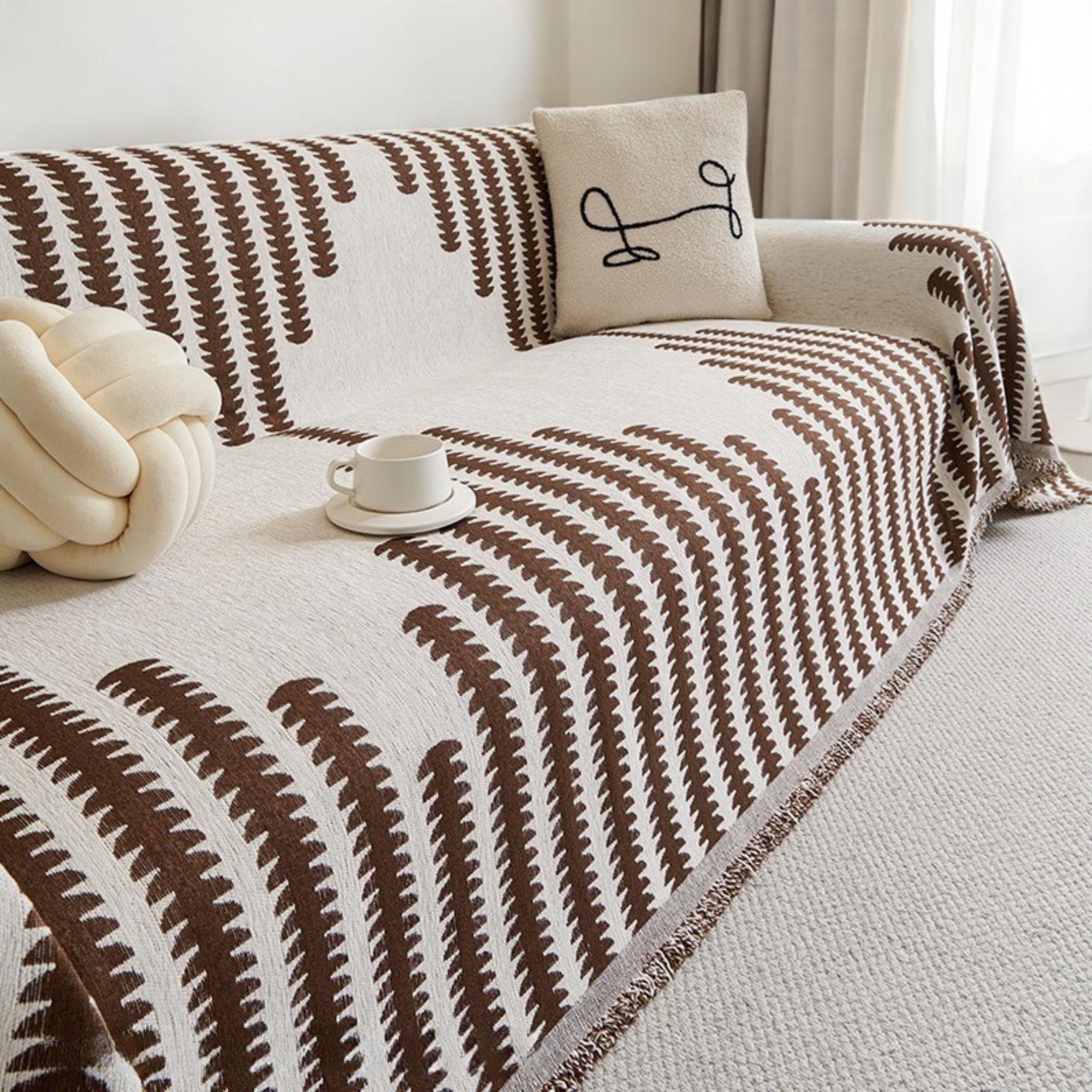 Soft Couch Cover/double-sided Chenille Couch Cover/simple Style Couch ...