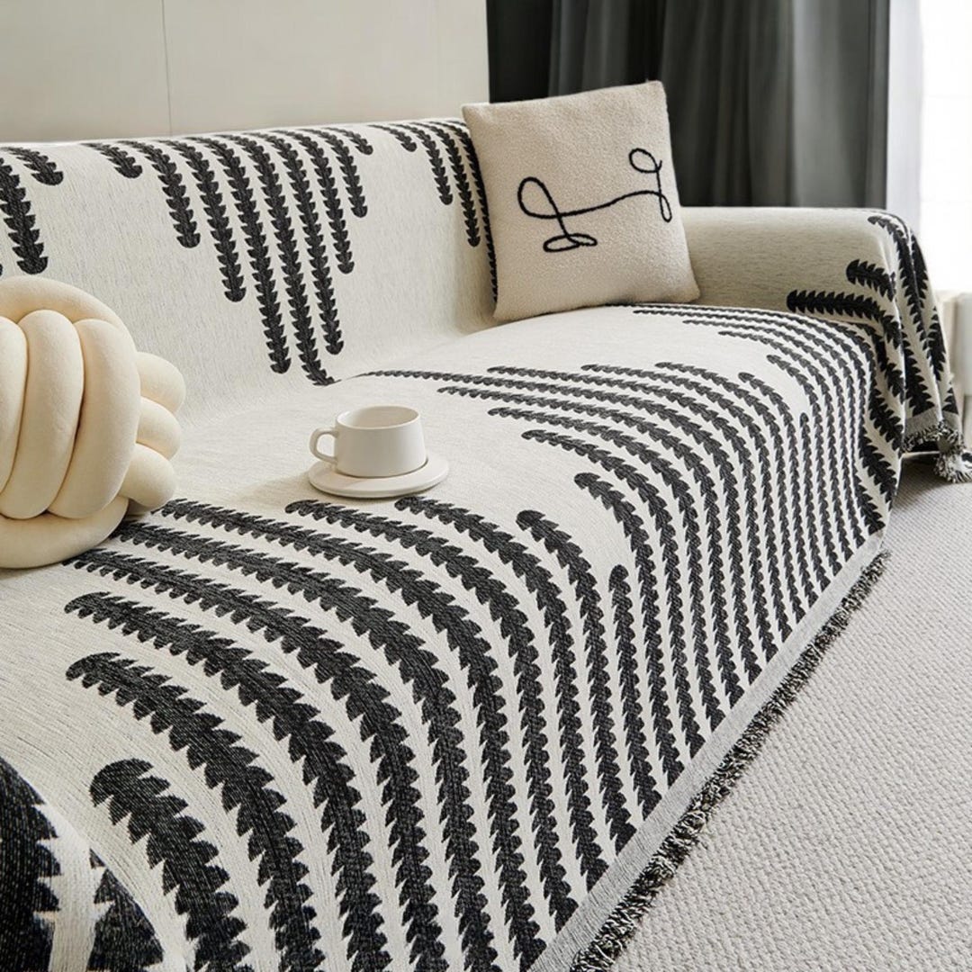 Soft Couch Cover/double-sided Chenille Couch Cover/simple Style Couch ...