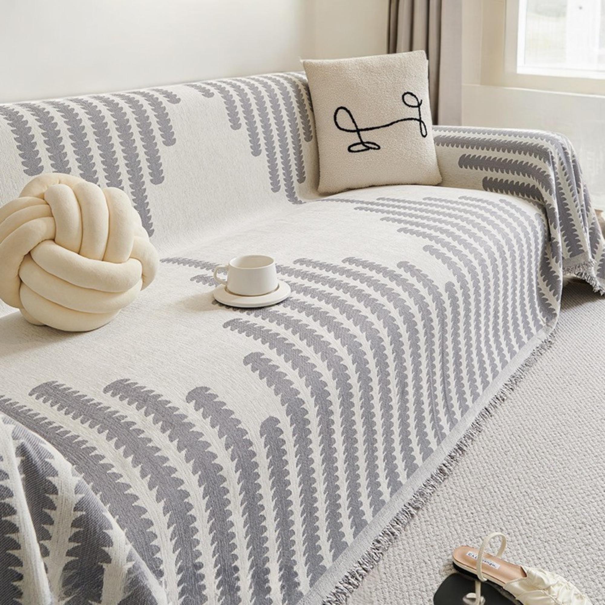Soft Couch Cover/double-sided Chenille Couch Cover/simple Style Couch ...