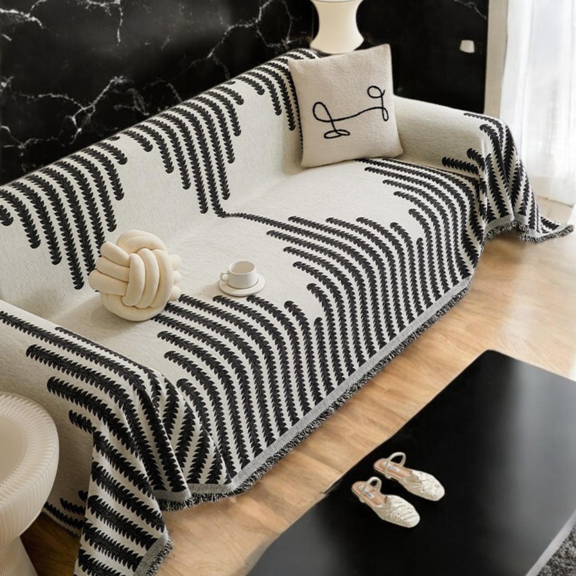 Soft Couch Cover/double-sided Chenille Couch Cover/simple Style Couch ...