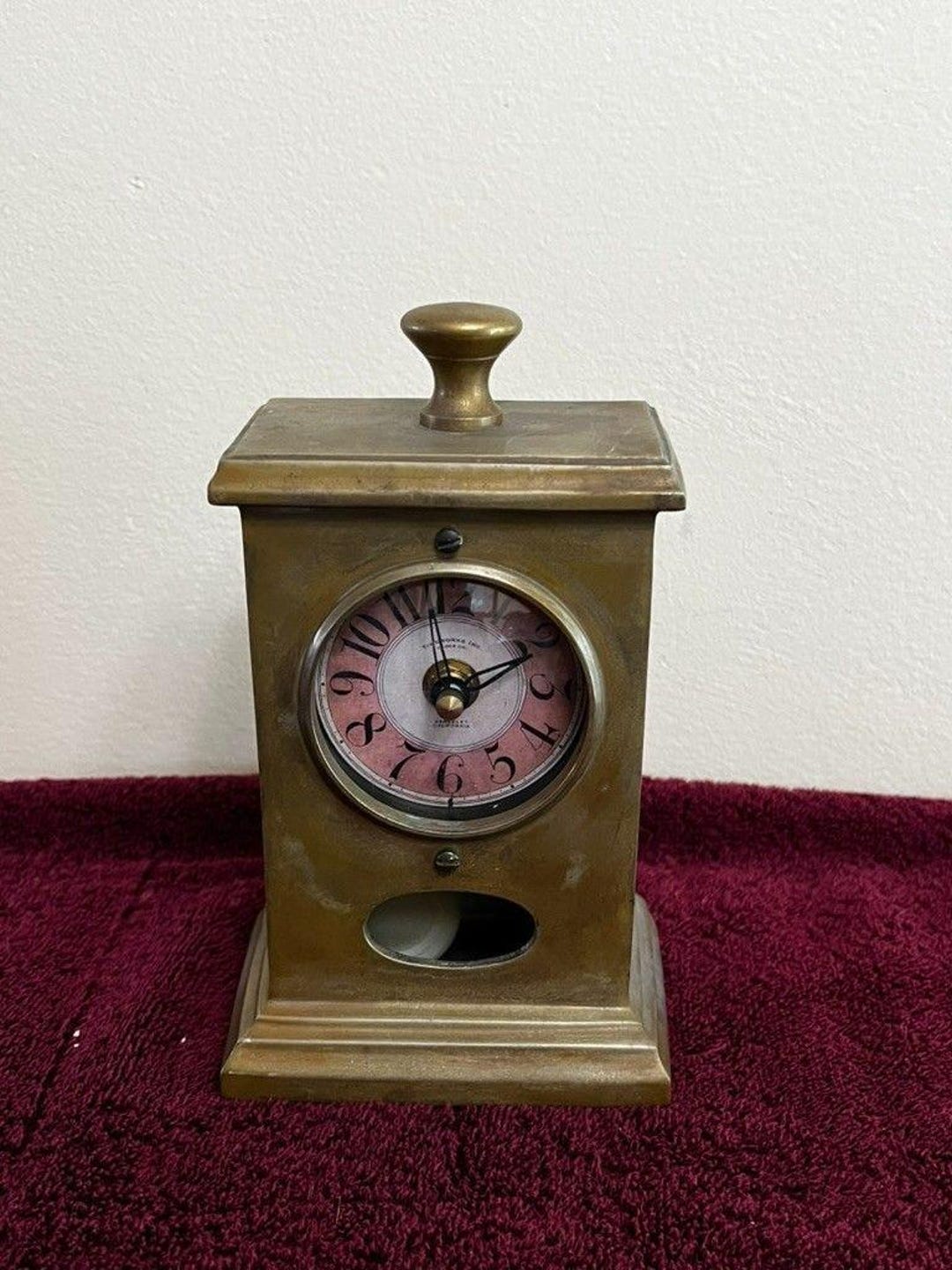 Solid Brass Antique Reproduction Mantle Clock Timeworks Series 1906 ...