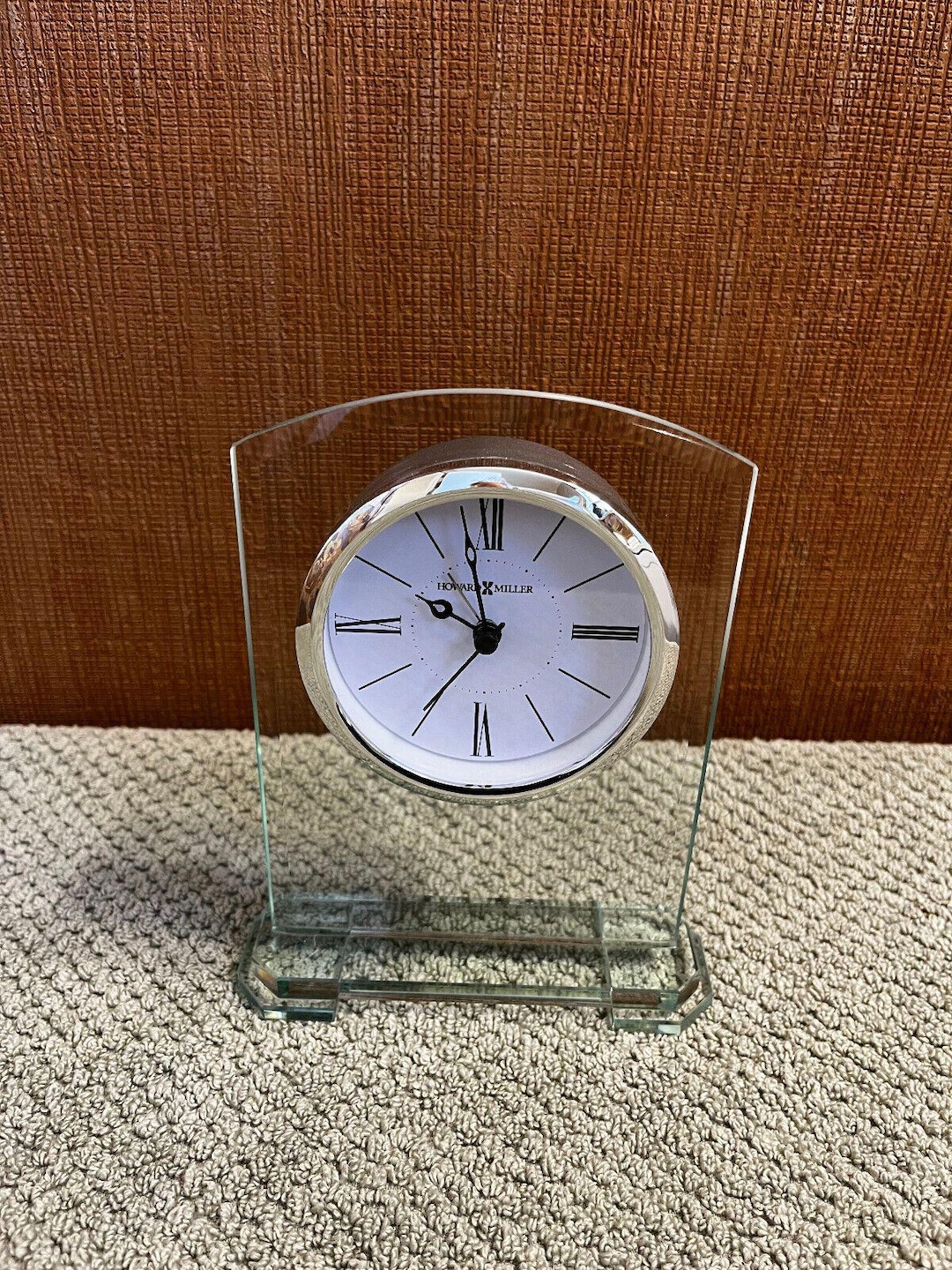 Howard Miller crystal Arched Alarm Clock Quartz /battery Powered Model ...