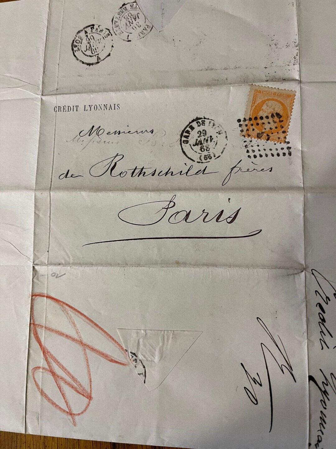 15 Letters to Mr. Rothschild Written to the Paris Bank Circa 1868 or ...