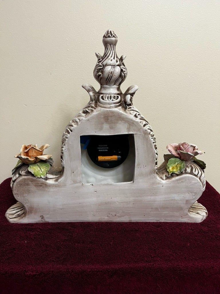 Capodimonte Uranio Porcelain Mantle Clock - Refurbished to A Quartz ...