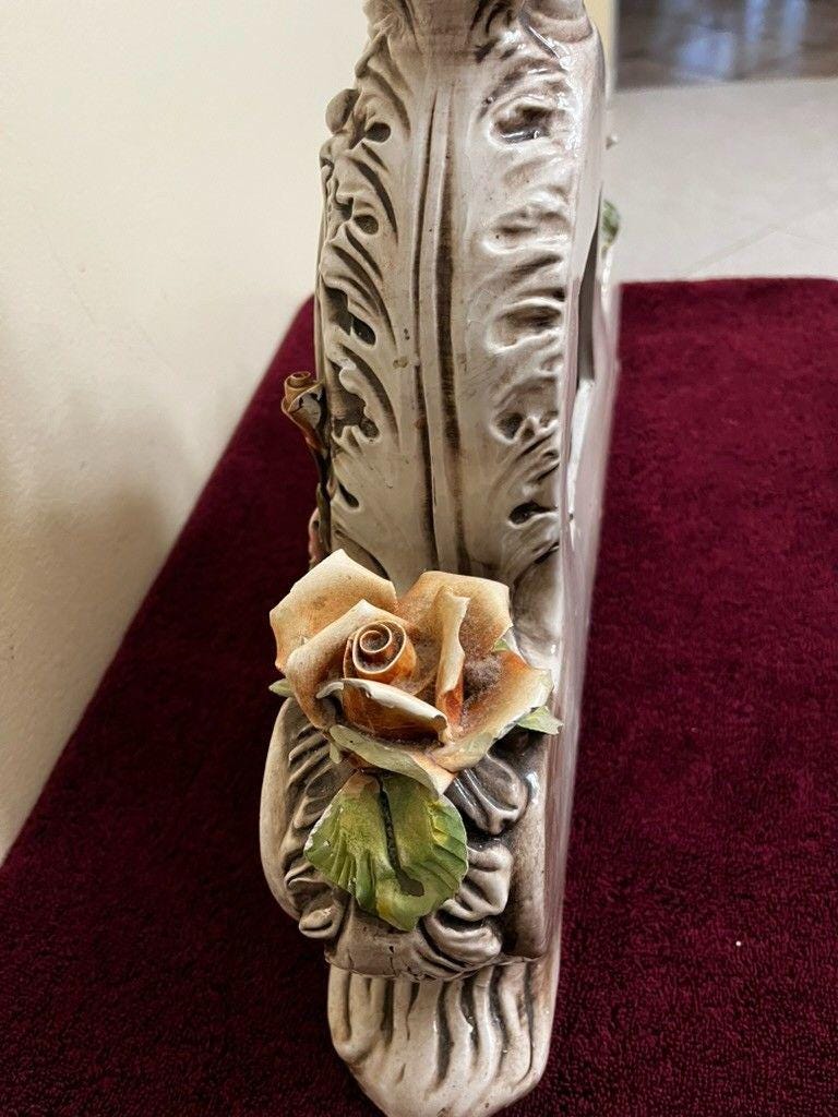 Capodimonte Uranio Porcelain Mantle Clock - Refurbished to A Quartz ...