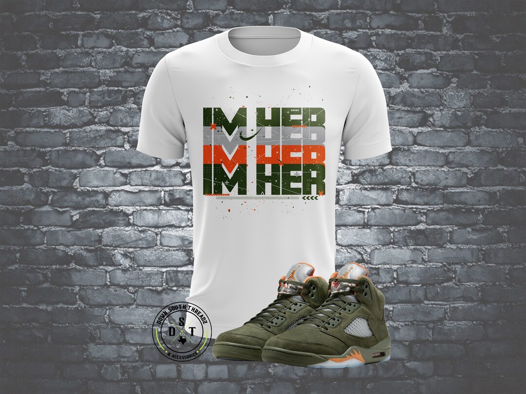 Olive Jordan 5s Retro Unisex i'm Her - Etsy