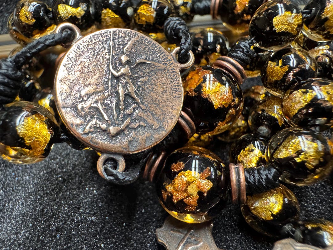 Father Kunkel St. Michael Bronze Rosary Limited Edition - Etsy