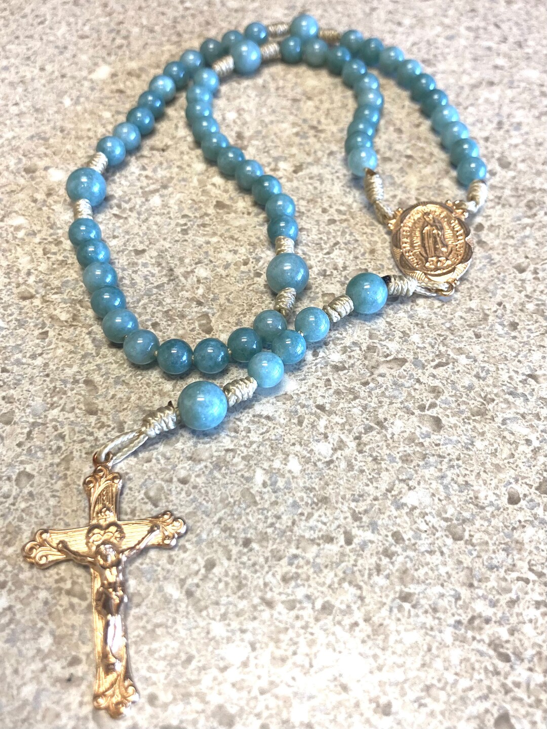 Father Kunkel 14K Solid Gold our Lady of Guadalupe Centerpiece With a ...