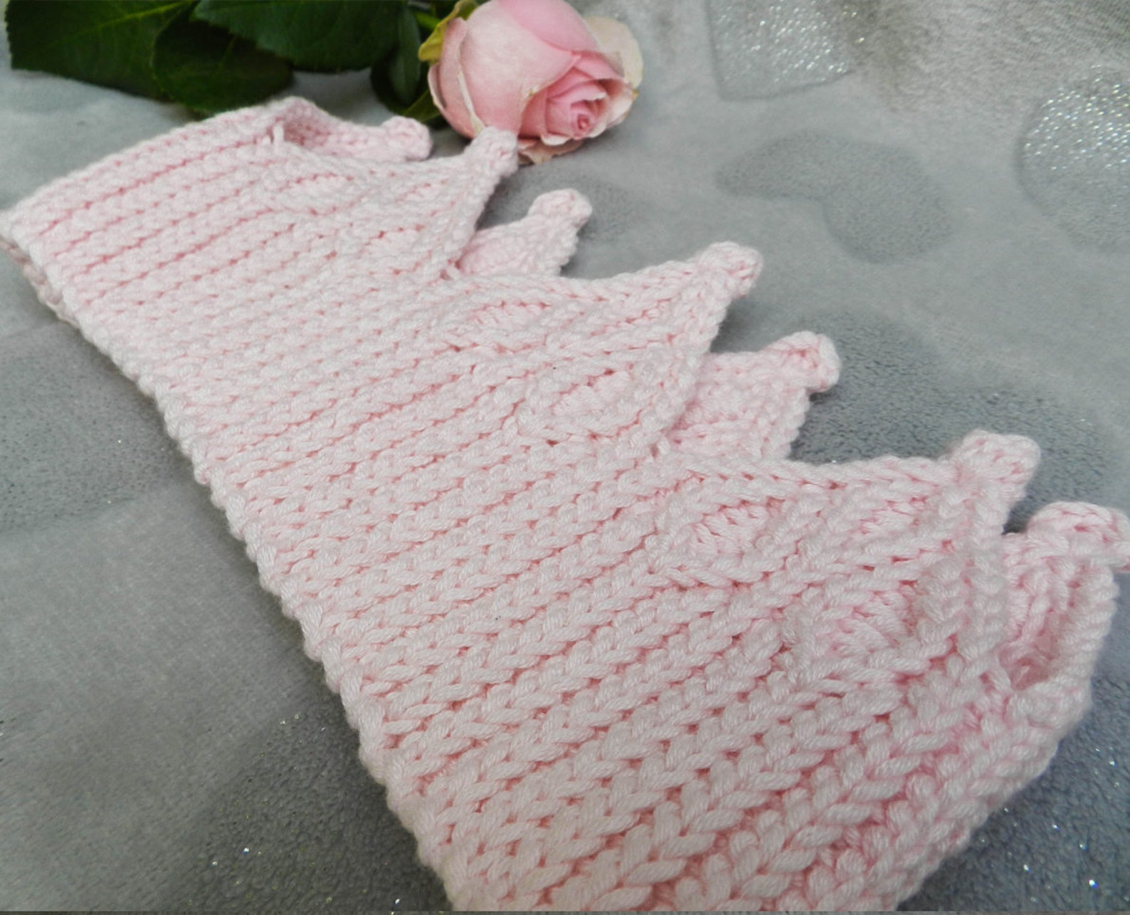 Crochet Crown Headband Pattern – Knit-look Princess Tiara (PDF Pattern ...