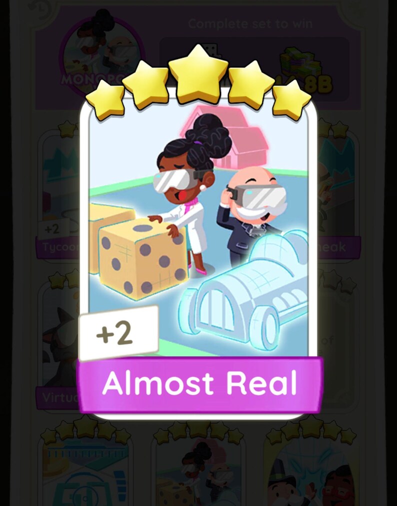 Prestige 5 Star Sticker Monopoly Go Almost Real - Etsy