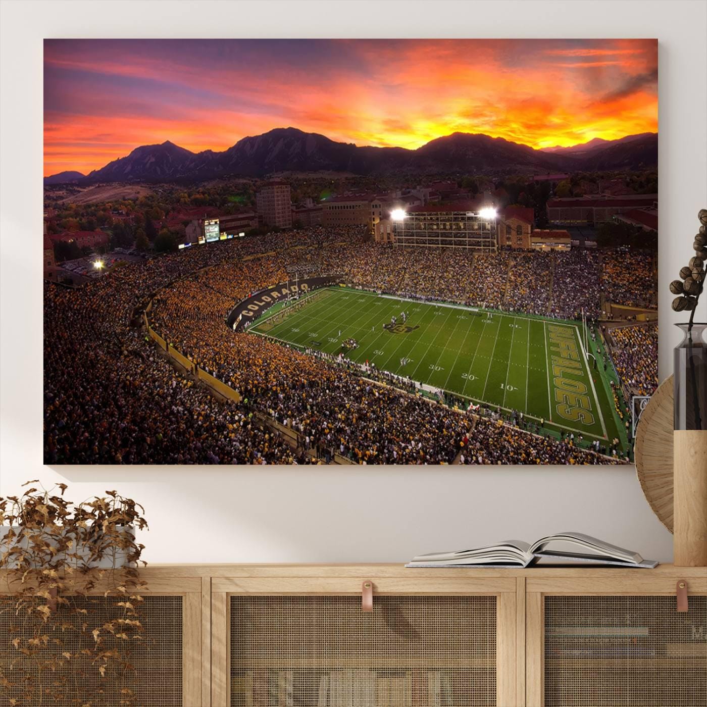 Folsom Field Stadium Canvas University of Colorado Buffaloes Football ...