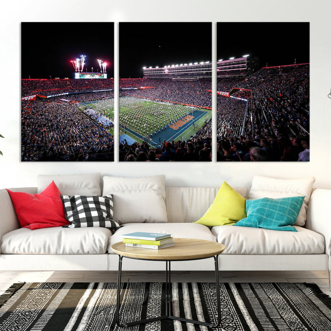 The Swamp Florida Gators Stadium Wall Art Canvas Print University of ...