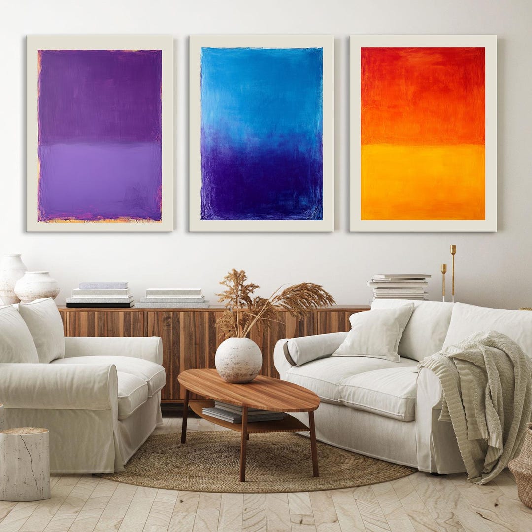 Mark Rothko Style Abstract Canvas Print Rich Color Gradients in ...