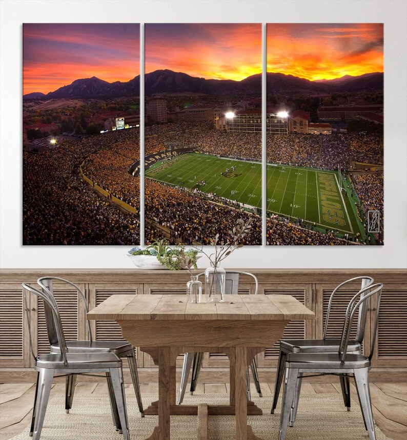 Folsom Field Stadium Canvas University of Colorado Buffaloes Football ...