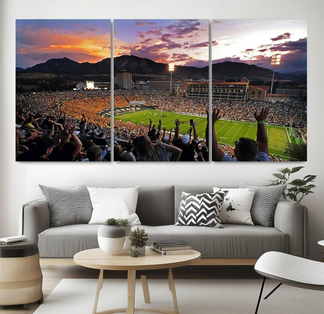 Folsom Field Stadium Canvas University of Colorado Buffaloes Football ...