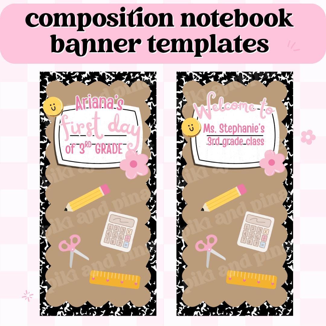 Editable Welcome Door Banner Template: First Day of School Classroom ...