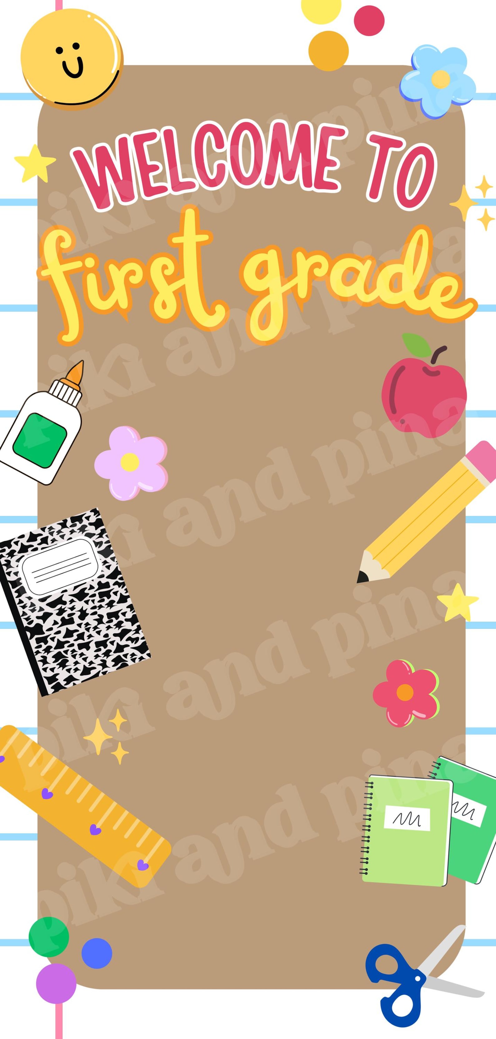 Editable Welcome Door Sign First Day of School Banner Template ...