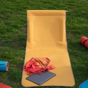 Yellow Foldable Tilt Adjustable Wooden Sun Lounger, Light Folding ...