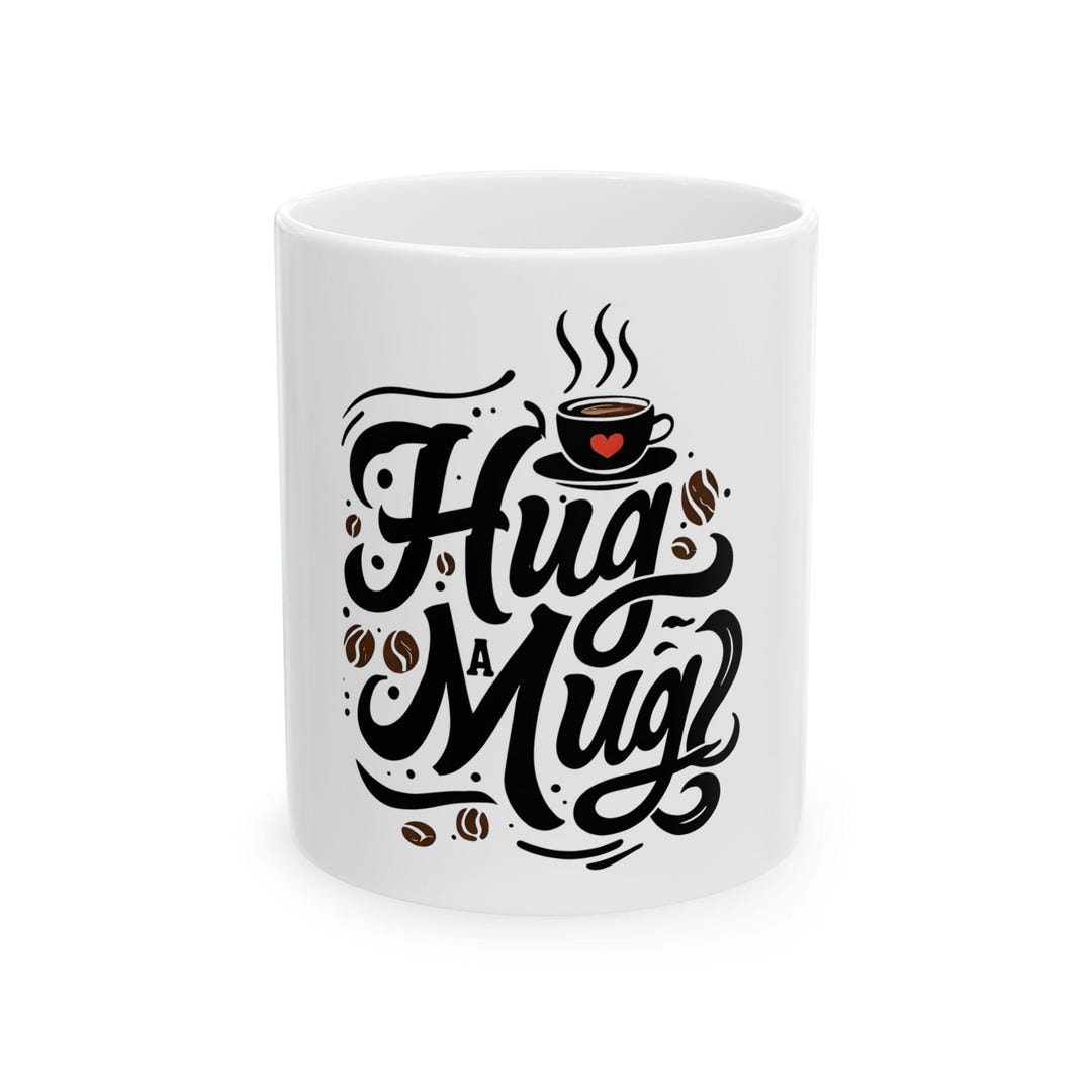 Hug a Mug Ceramic Coffee Mug: Cozy Drinkware Gift - Etsy