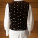 Brown Velor Vintage Vest for Women, Size M, L - Etsy