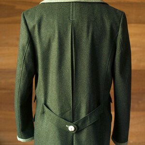Giesswein Vintage Style Dark Green Wool Jacket, Size S - Etsy