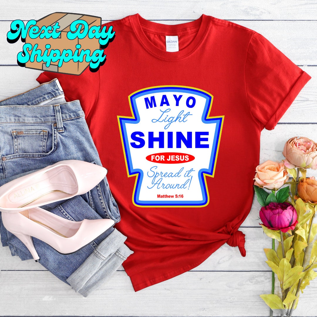 Ketchup Shirt, Condiment Shirt, Condiment With Jesus Shirt, Catch up ...