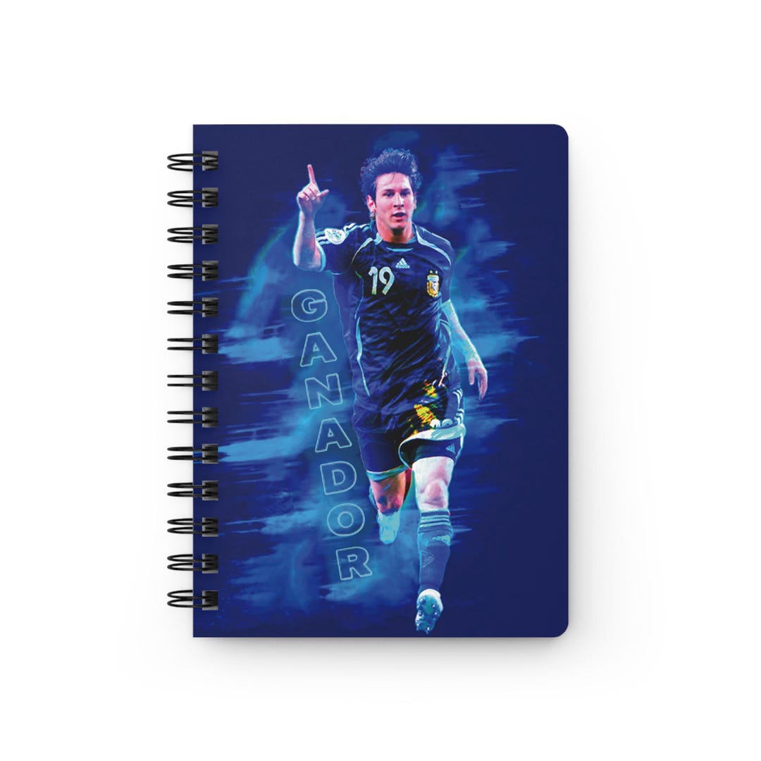 Ganador Lionel Messi Argentina Notebook, Retro Messi Fan, Messi Lover ...