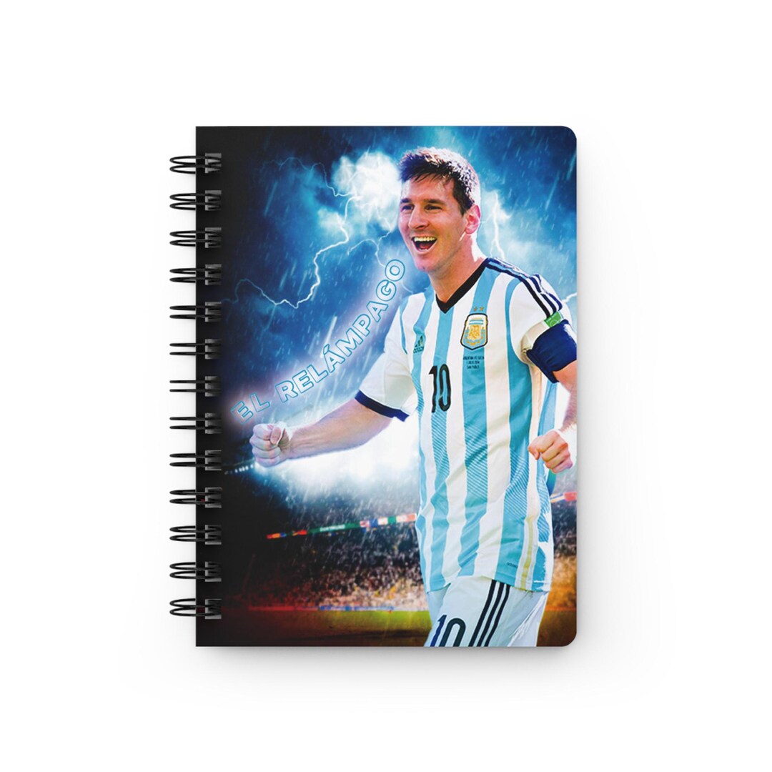 El Relámpago Lionel Messi Argentina Notebook, Retro Messi Fan, Messi ...