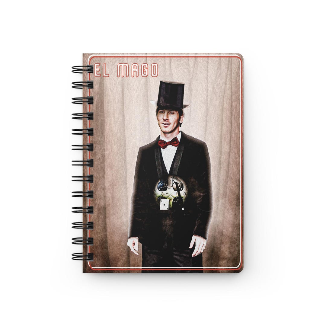El Mago Lionel Messi Argentina Notebook, Retro Messi Fan, Messi Lover ...