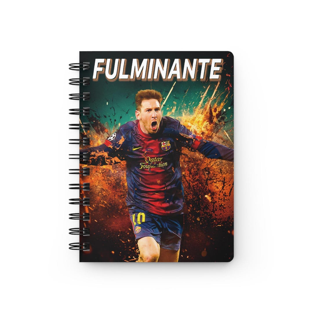 Fulminante Lionel Messi Argentina Notebook, Retro Messi Fan, Messi ...