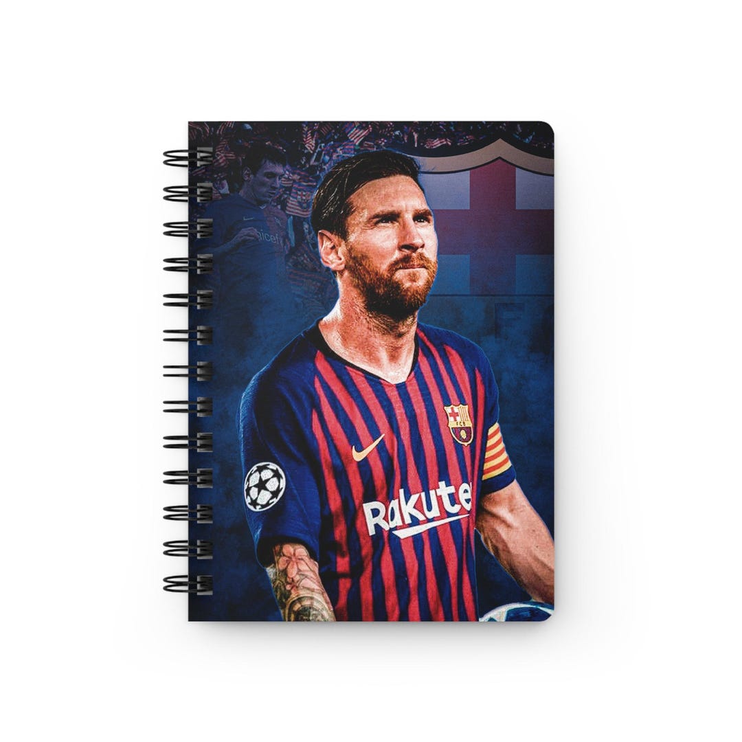 Barcelona Lionel Messi Argentina Notebook, Retro Messi Fan, Messi Lover ...