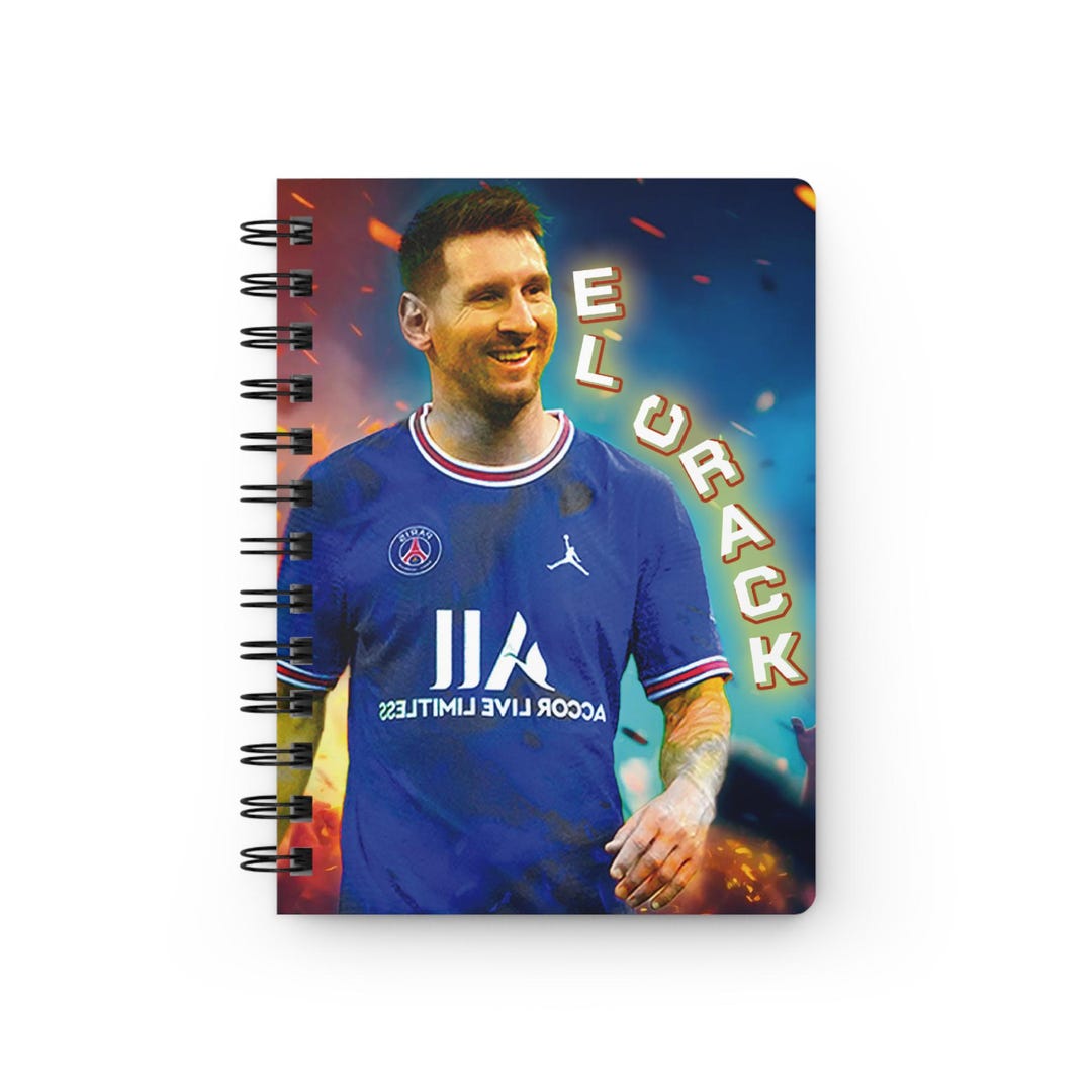 El Crack Lionel Messi Argentina Notebook, Retro Messi Fan, Messi Lover ...