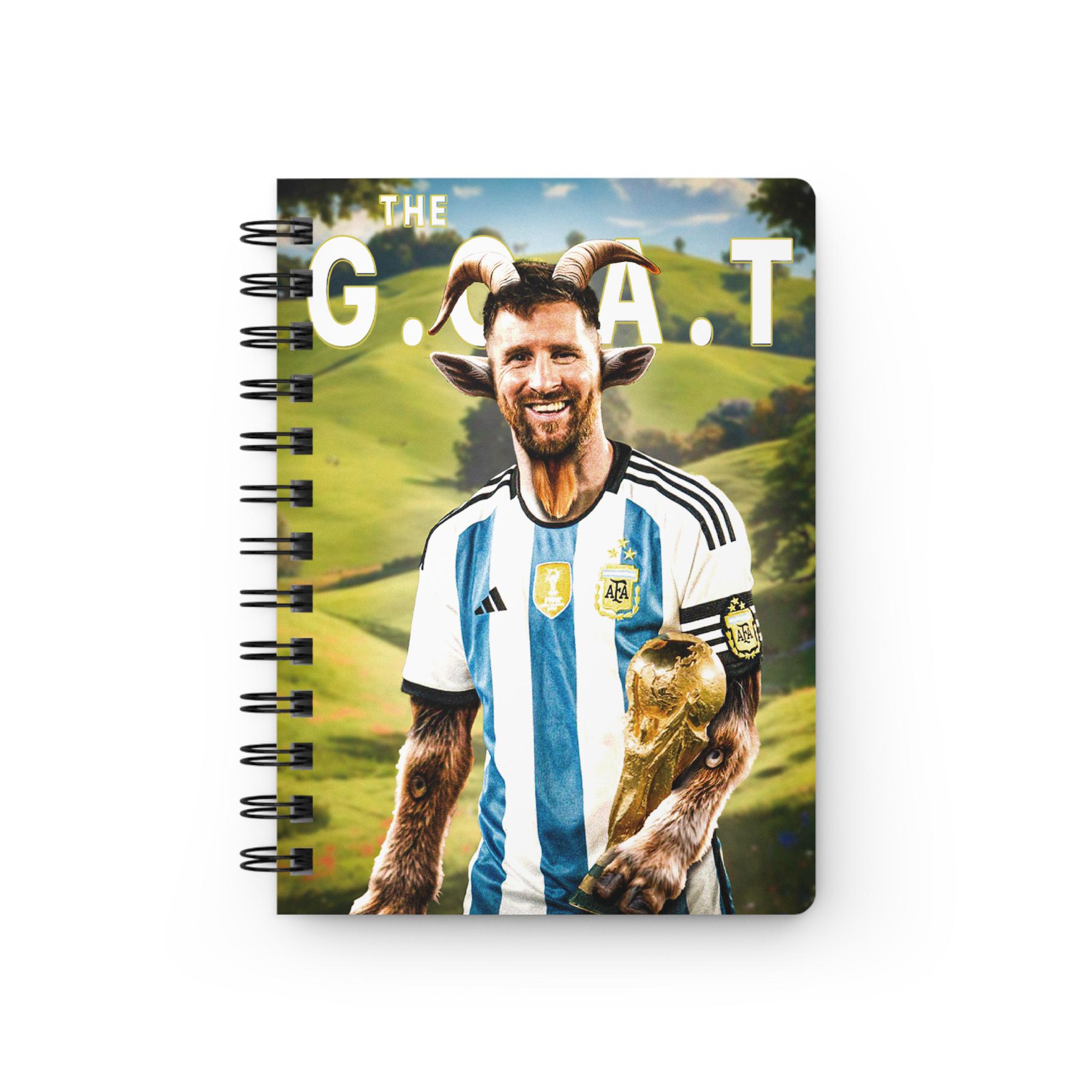 The G.O.A.T Lionel Messi Argentina Notebook, Retro Messi Fan, Messi ...