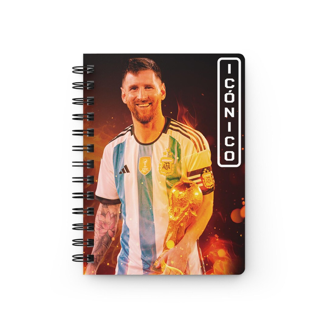 Icónico Lionel Messi Argentina Notebook, Retro Messi Fan, Messi Lover ...