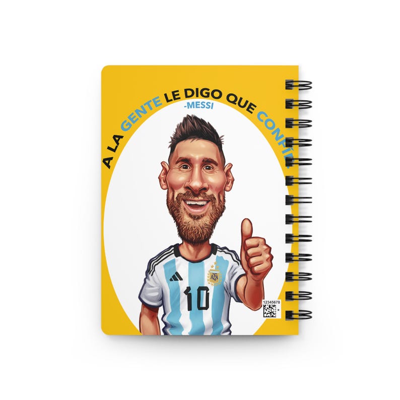 The G.O.A.T Lionel Messi Argentina Notebook, Retro Messi Fan, Messi ...