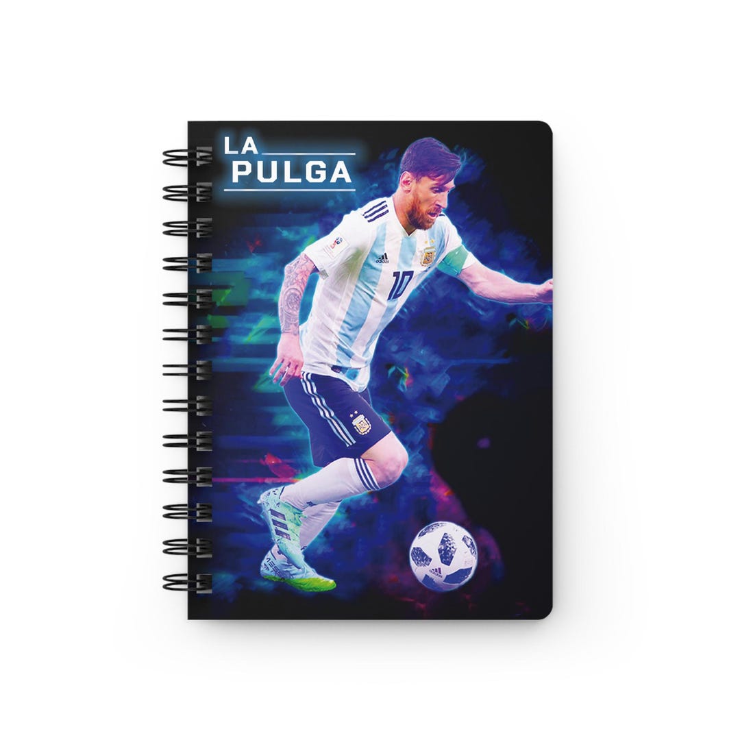 La Pulga Lionel Messi Argentina Notebook, Retro Messi Fan, Messi Lover ...