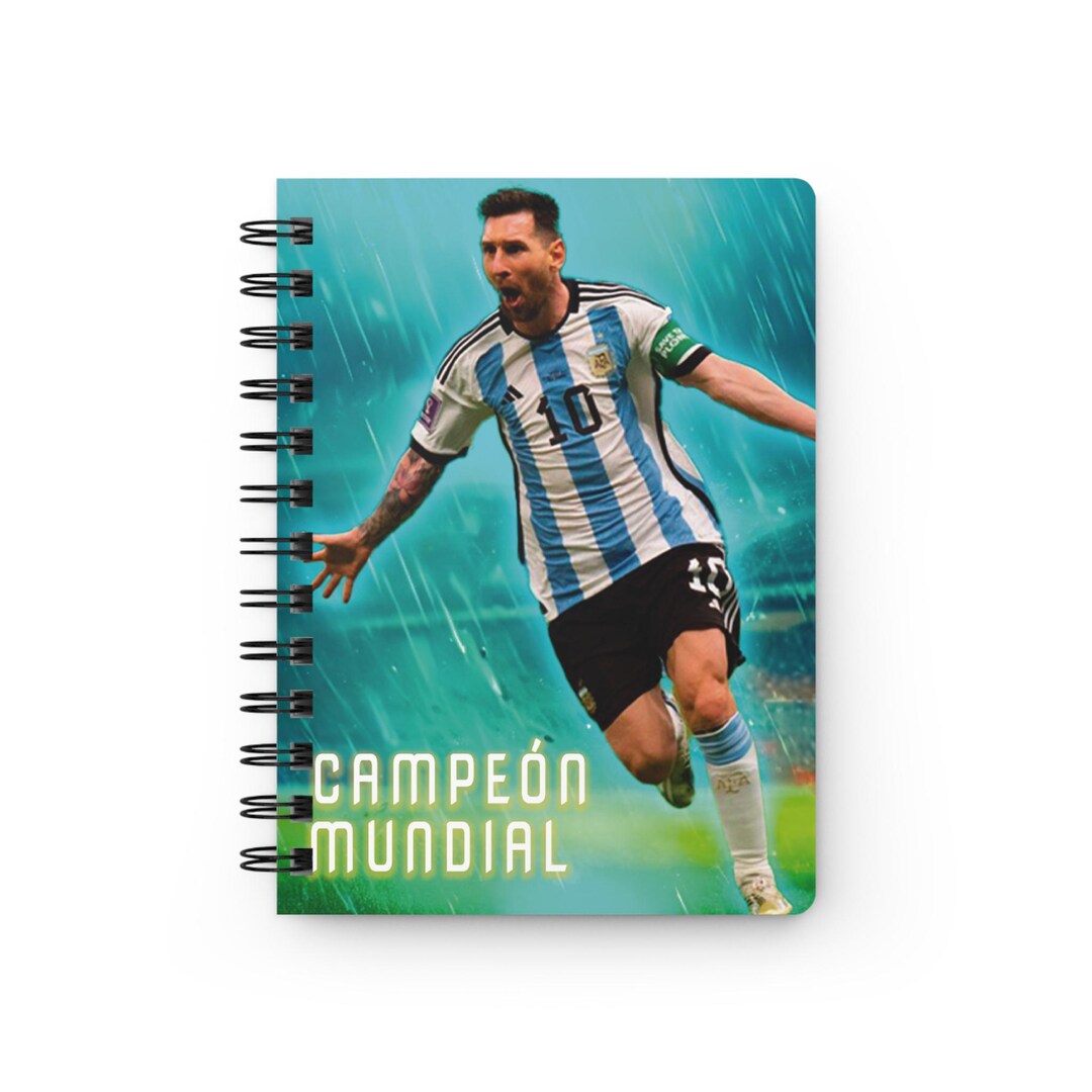 Campeón Mundial Lionel Messi Argentina Notebook, Retro Messi Fan, Messi ...