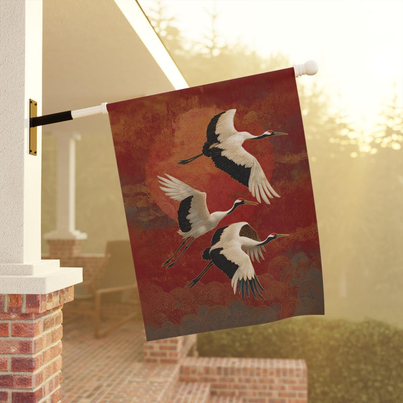 Red Bird Yard Flags - Etsy