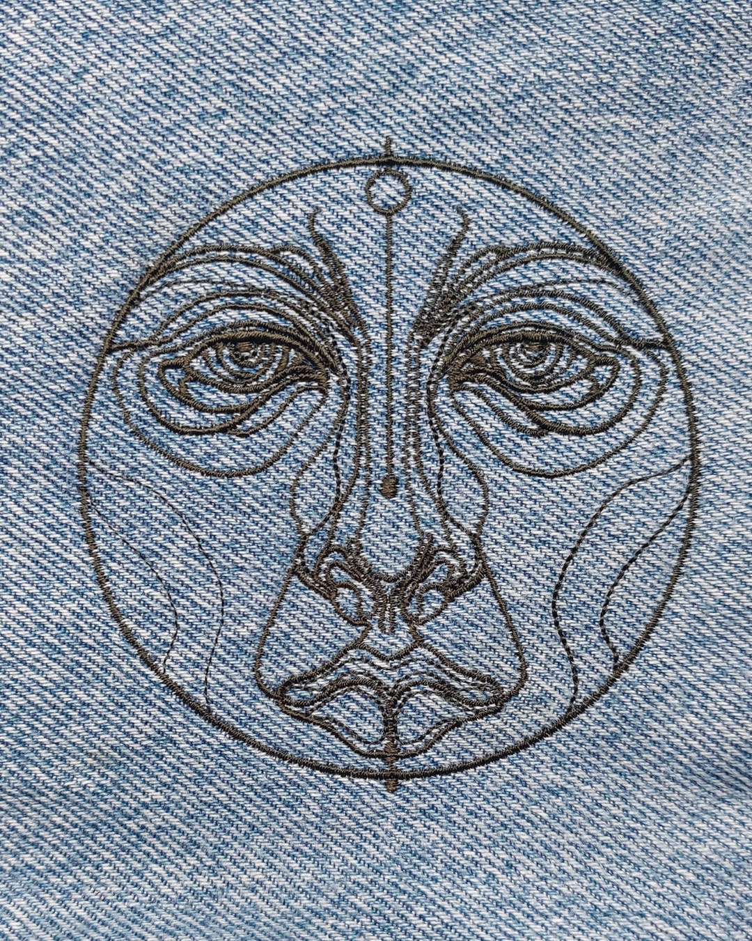 Moon Embroidery Design File for Embroidery Machine Art Inspired Stitch ...