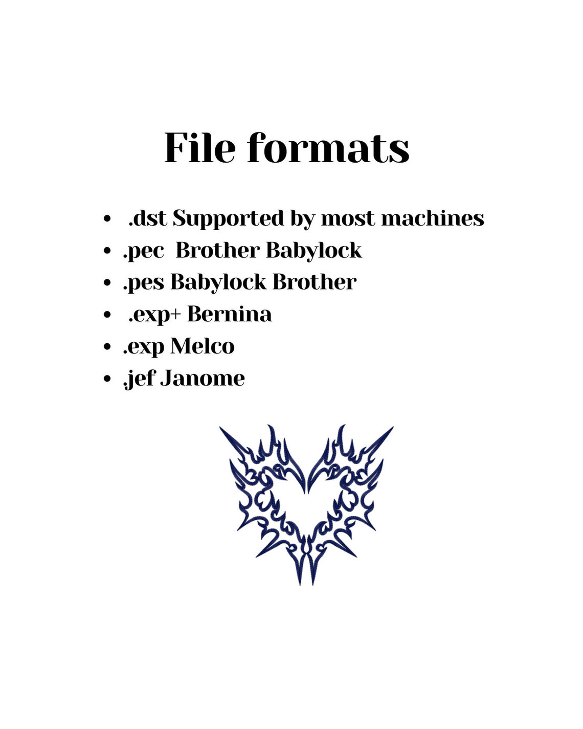 Y2K Heart Embroidery Design Tribal Heart With Flames Machine Embroidery ...