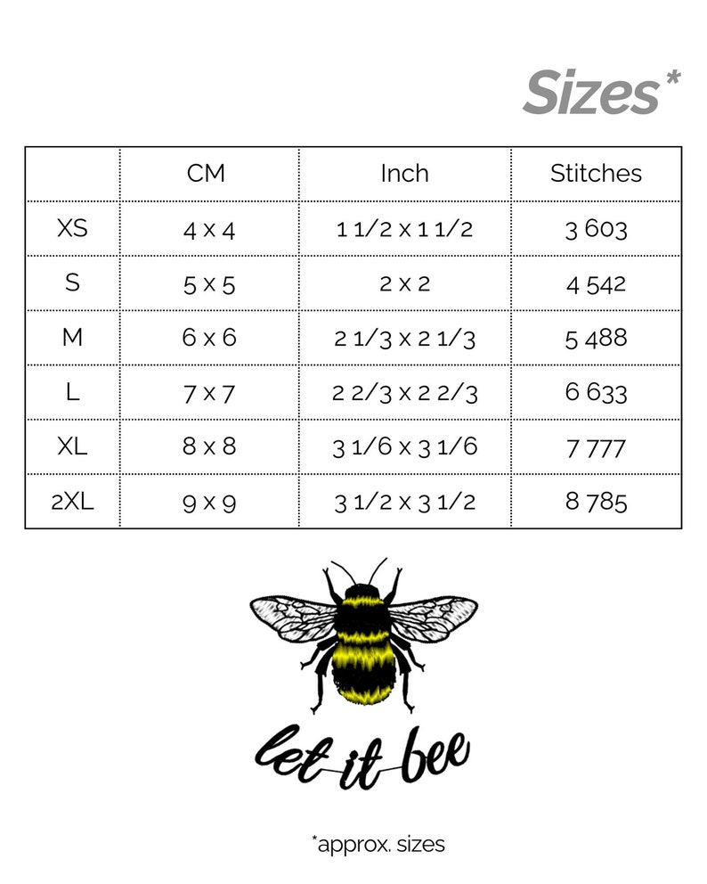 Bee Embroidery Design Bee Machine Embroidery Design Bee Embroidery File ...