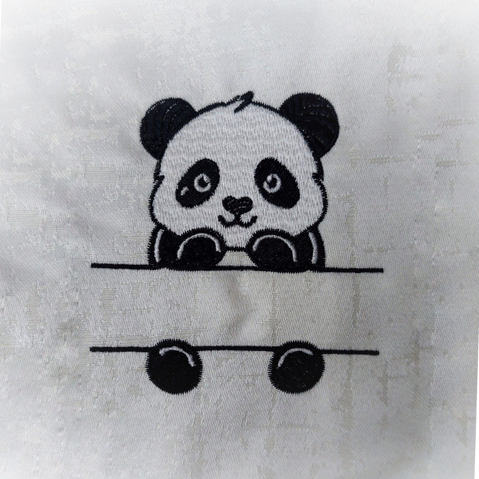 Panda Embroidery File for Name Embroidery Design Panda Embroidery ...