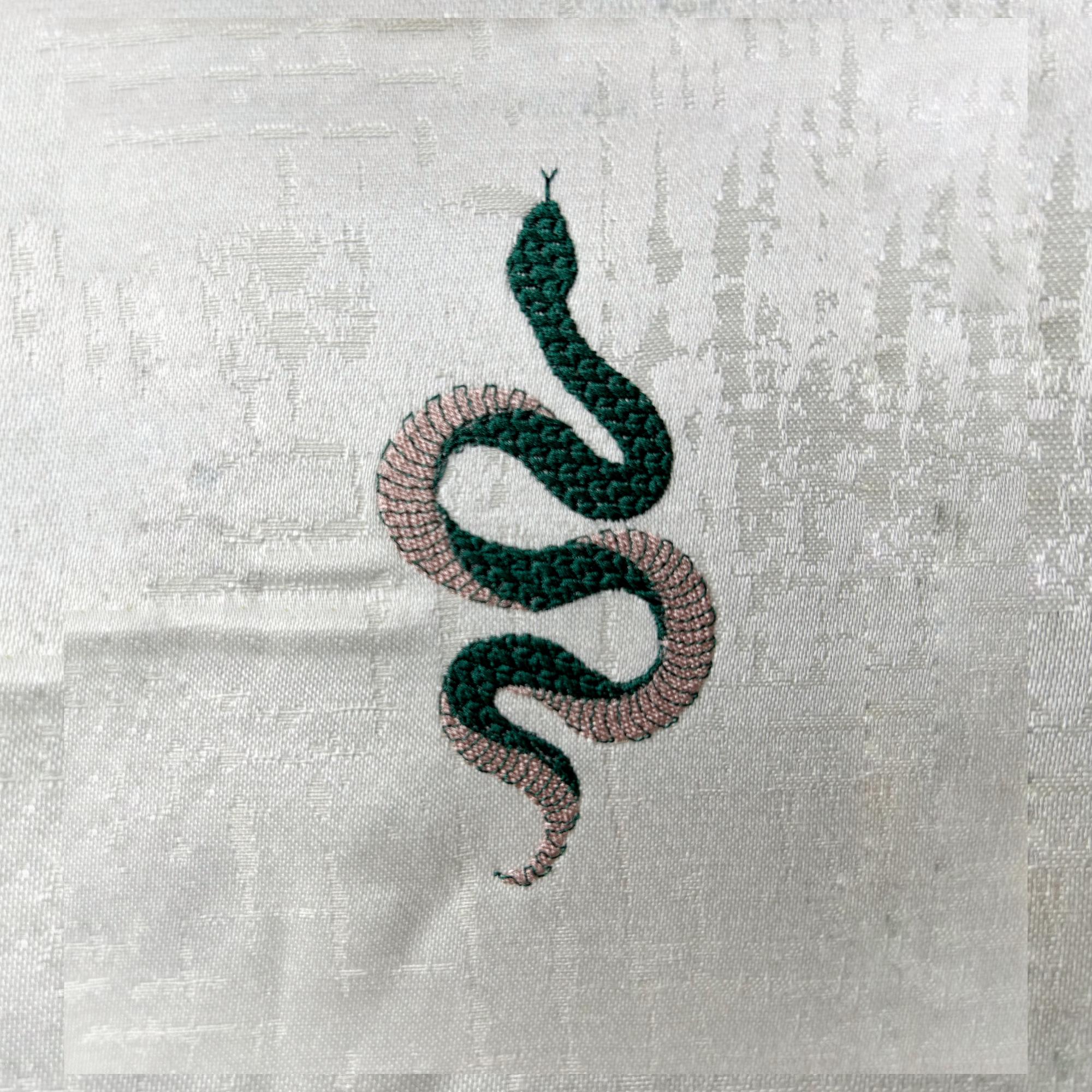 Snake Machine Embroidery Design Snake Embroidery File With Snake Stitch ...