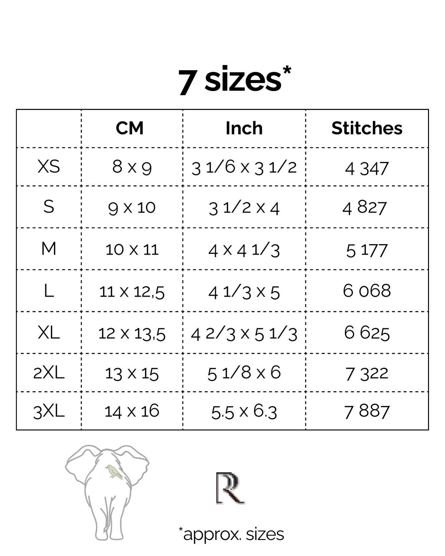 Elephant Back Embroidery Design Elephant Back Side Machine Embroidery ...